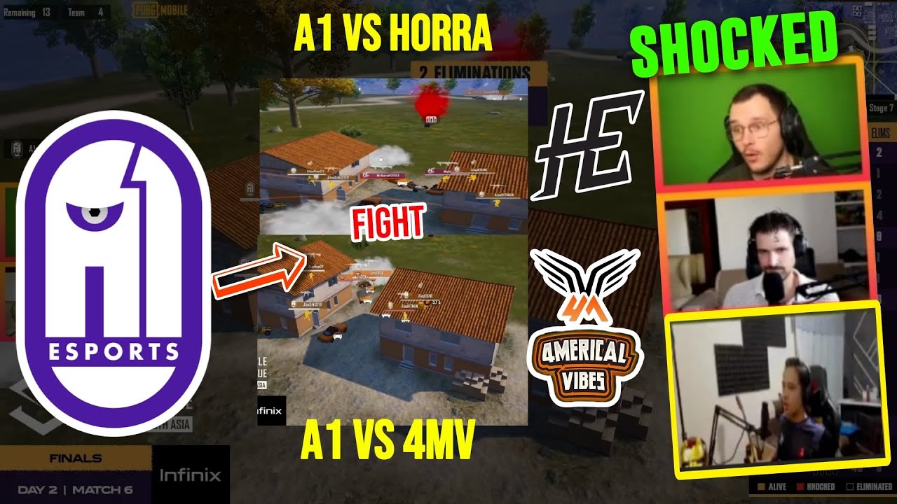 A1 Esports vs Horaa Fight Moments| A1 vs 4MV Fight PMSL Csa Fall Grand ...