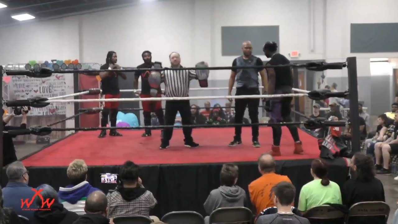 Jordan Holt & Cam Jackson VS Saieve Al Sabah & Treehouse Lee - XWW ...