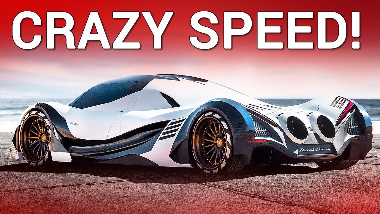 CRAZY! 350mph DEVEL SIXTEEN Top Speed testing - YouTube
