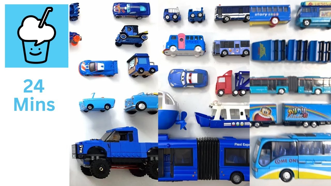 Blue Vehicles collection Tomica Lego Siku Hotwheels doraemon bus ...