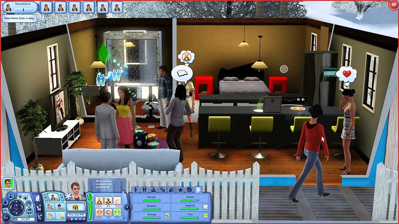 Christmas Party!! (Sims 3) Ep.8 - YouTube