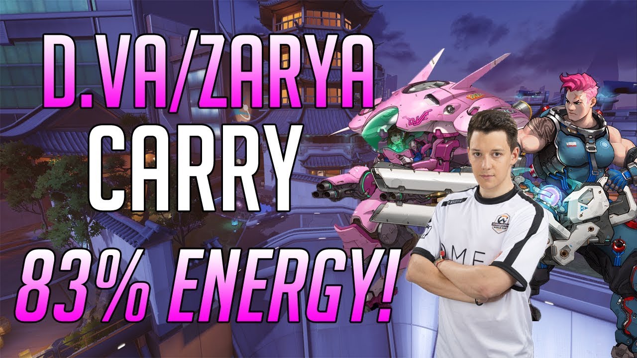 How to CARRY with ZARYA/D.VA in TOP500 (Overwatch) - YouTube