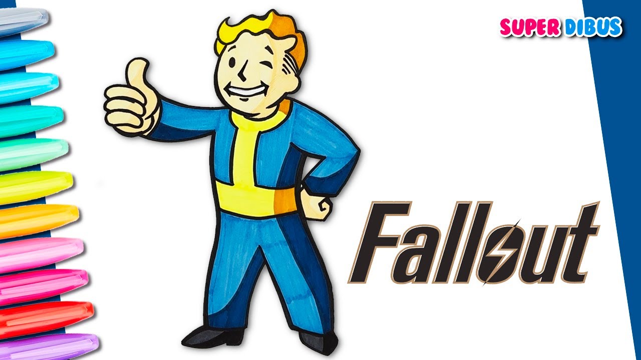 Como Dibujar a VAULT BOY de Fallout | How to Draw VAULT MAN from ...