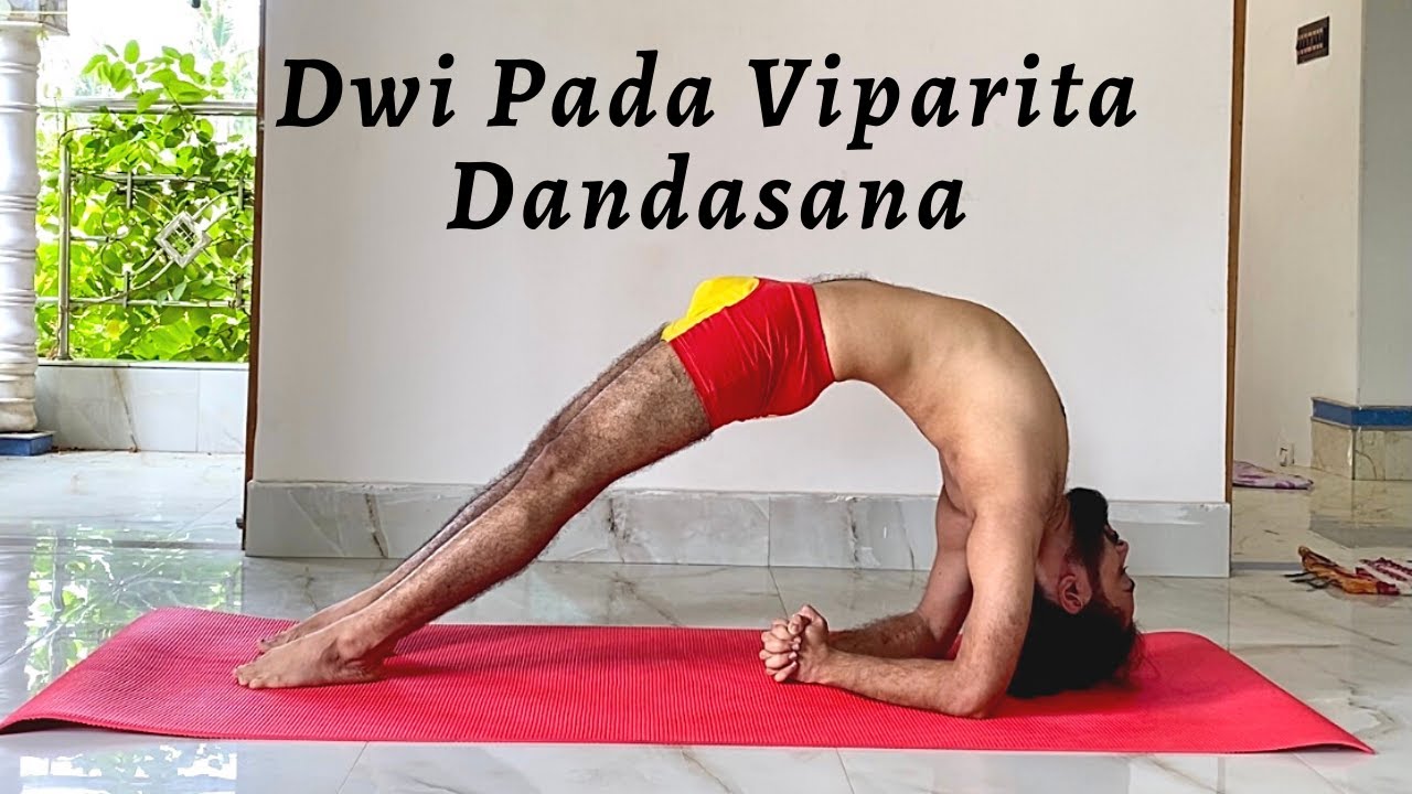 Dwi Pada Viparita Dandasana Two Legged Inverted Staff Pose Advanced