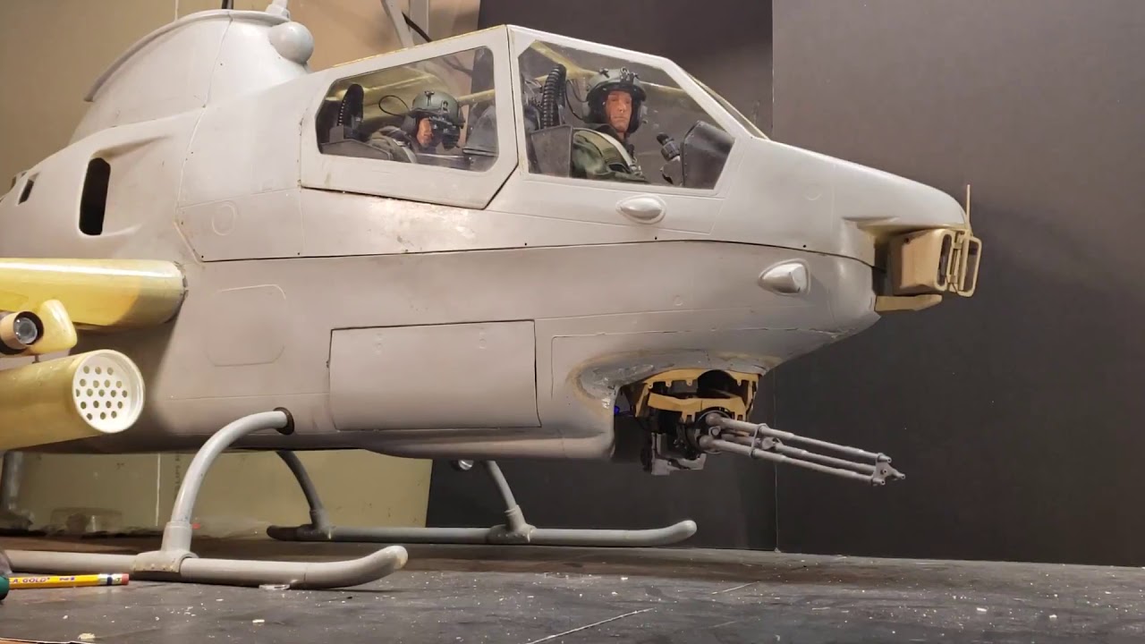 AH-1S Cobra M197 firing v2 - YouTube