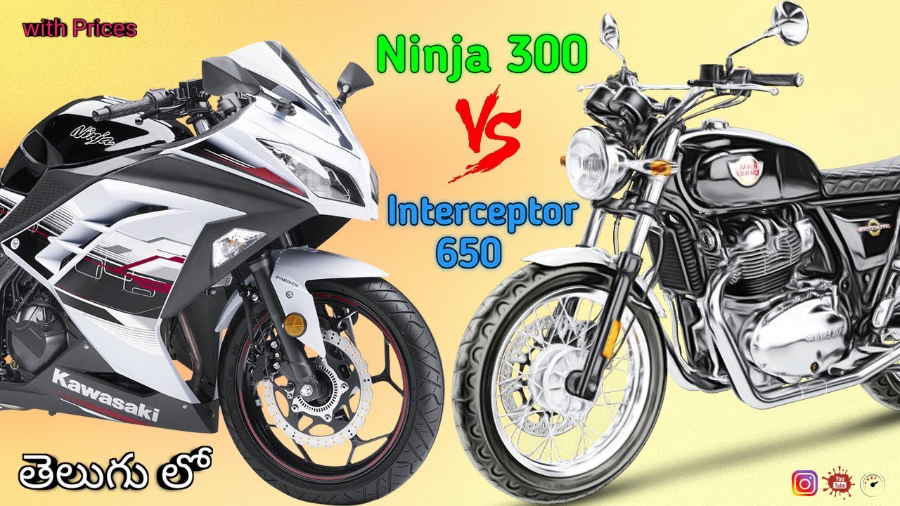 Ninja 300 vs Interceptor 650 | TechTravelTelugu - YouTube
