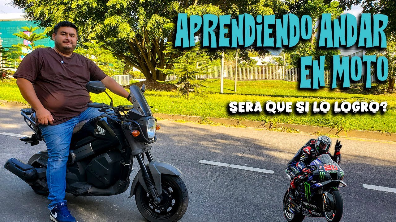 APRENDIENDO ANDAR EN MOTO - YouTube
