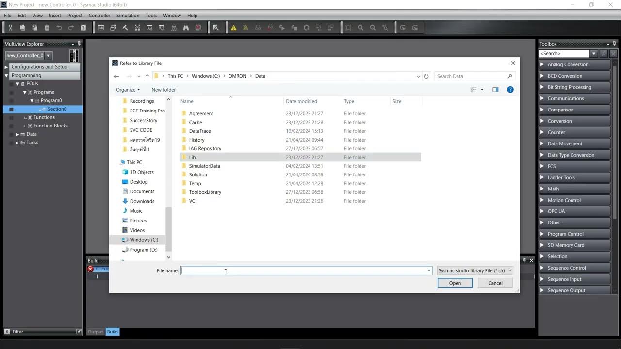 EP.17 How to import sysmac library to project sysmac studio. - YouTube