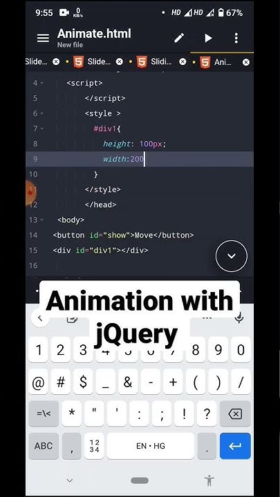 animation with jQuery| jQuery| javascript|#html#css#webdevelopment #short #shortsvideo #shorts ...