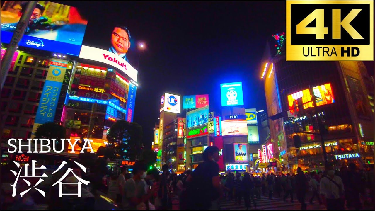【4K 60FPS】Night Walk in Tokyo Shibuya🌃 - YouTube