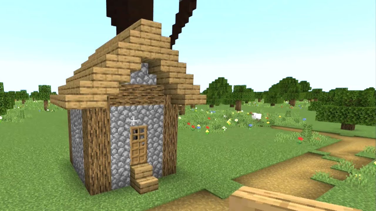 Building a Small Minecraft Village House - YouTube