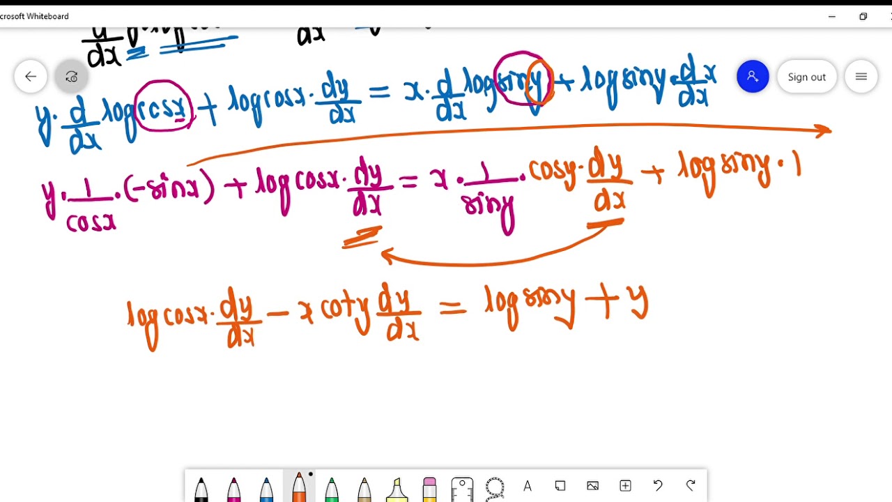 DIFFERENTIATION OF IMPLICIT FUNCTION 7 - YouTube