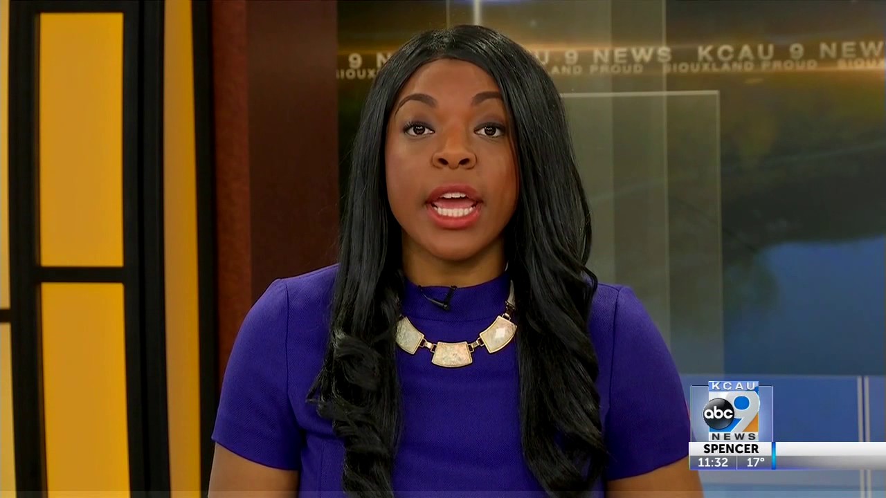 Elisa Raffa - KCAU-TV ABC9 Weather, Winter Storm Coverage 3/13/17 - YouTube