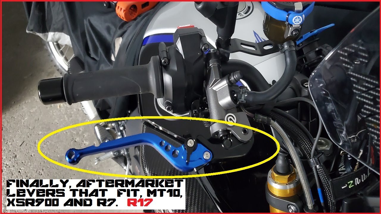 2023 Yamaha MT-10, XSR900 and YZF-R7 brake lever install - YouTube