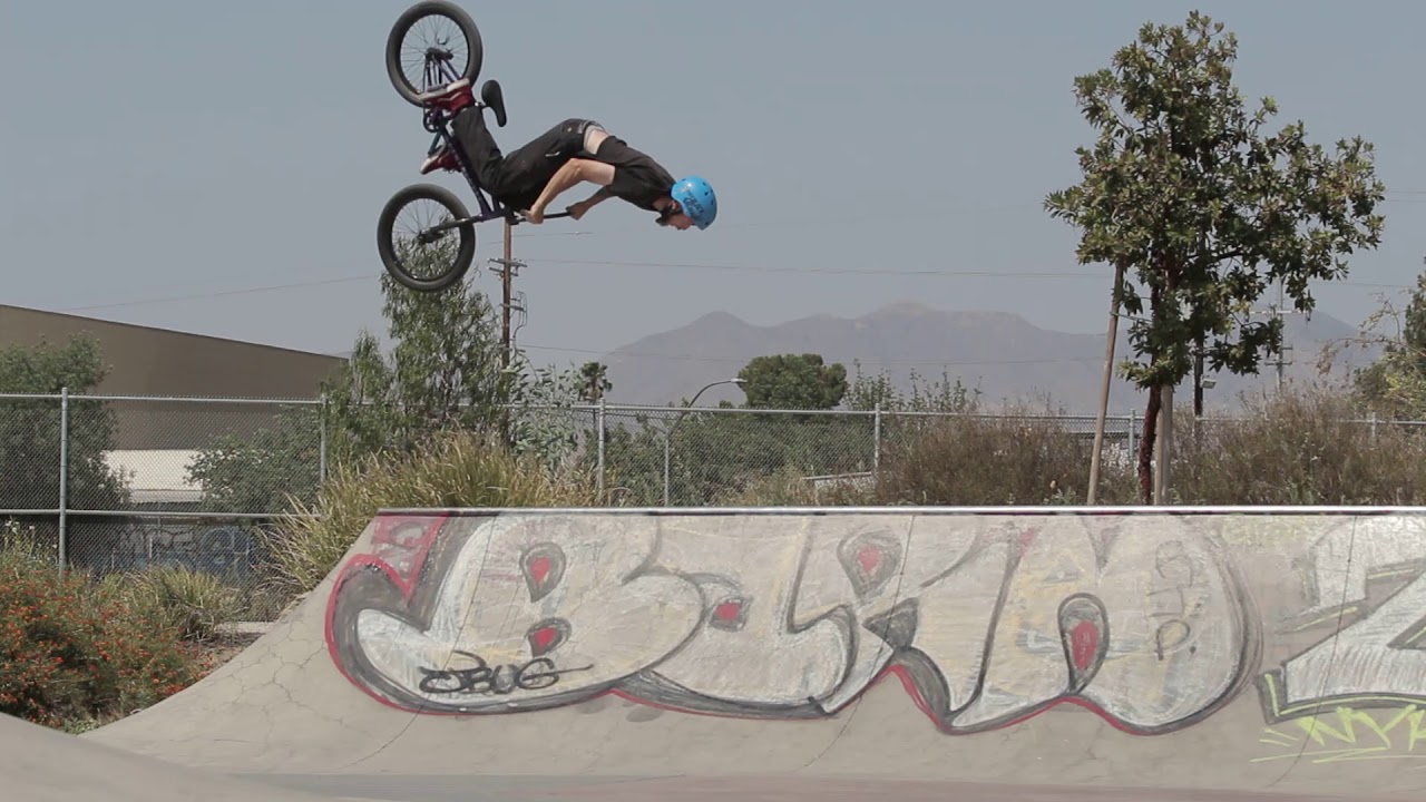 BMX manual to backflip to manual - YouTube