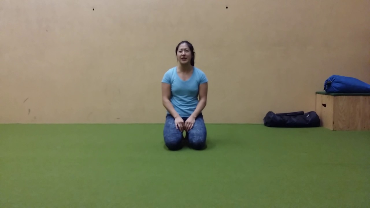 Thoracic Bridge Sit Through Variation (leg off the floor) - YouTube