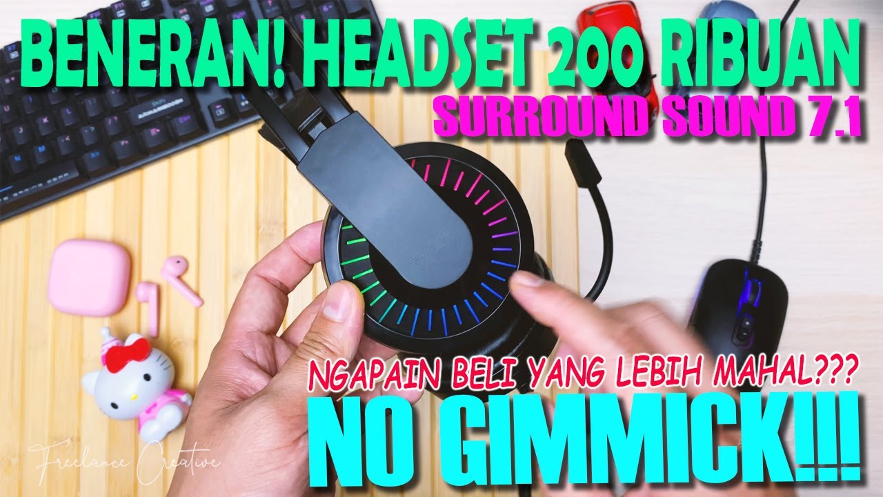 Armaggeddon Nuke 5 Headset Gaming Surround Sound 7 Titik 1 Bass ...