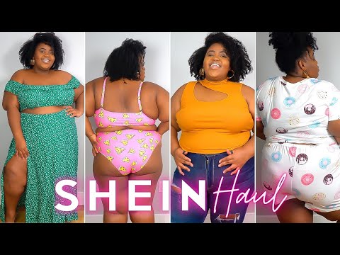SUMMER PLUS SIZE/CURVE SHEIN TRY ON HAUL | Swimwear, Crop Tops, Two Piece Sets + Pajamas