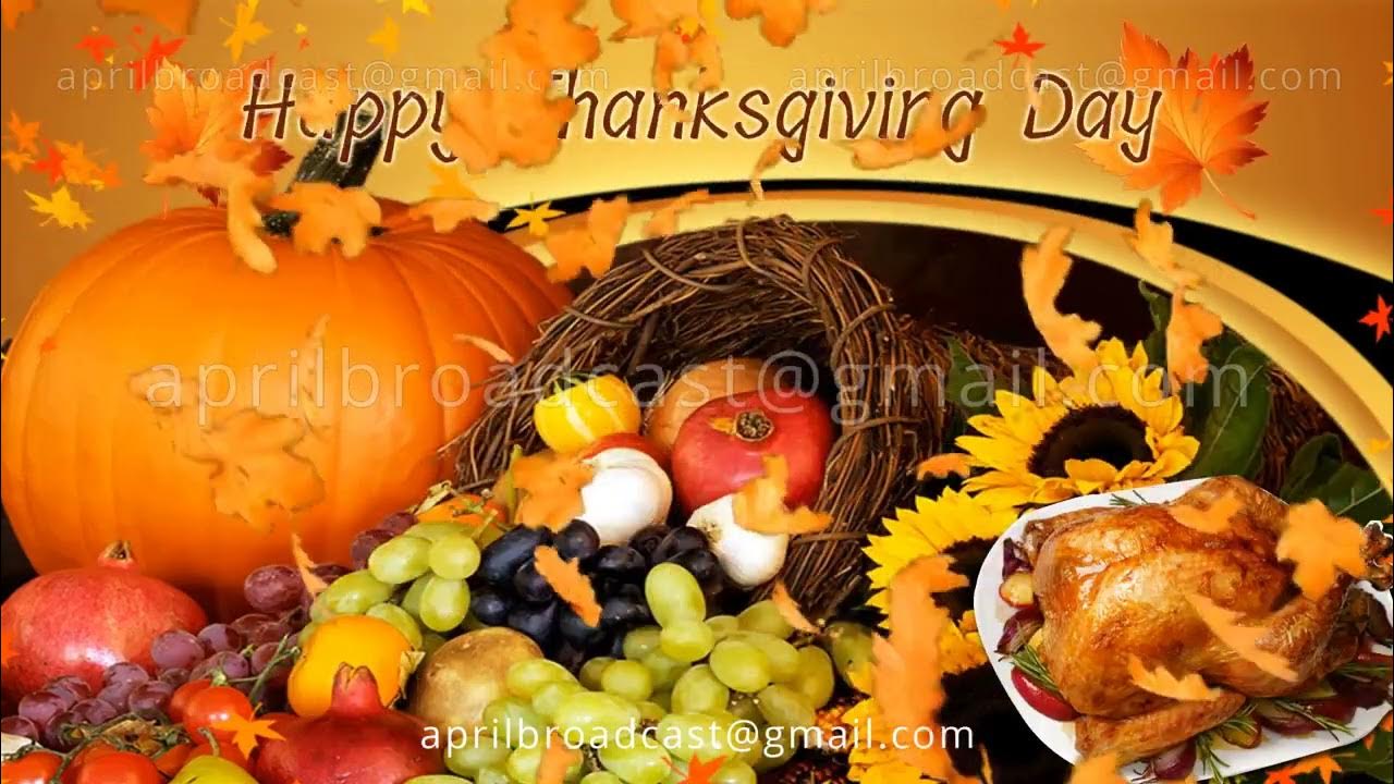 Thanksgiving Set 19 - Virtual Green Screen Background Loop - YouTube