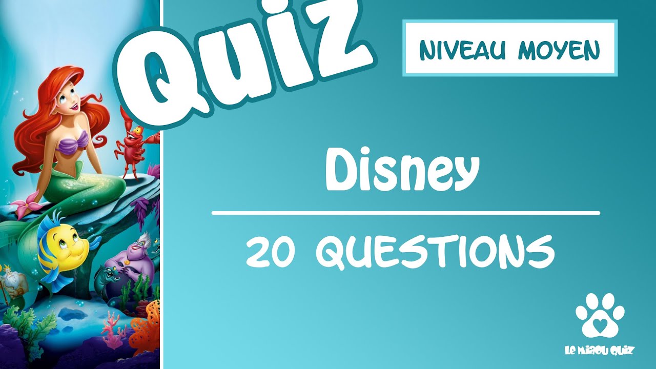 Quiz Disney - Niveau intermédiaire - 20 questions sur les dessins ...