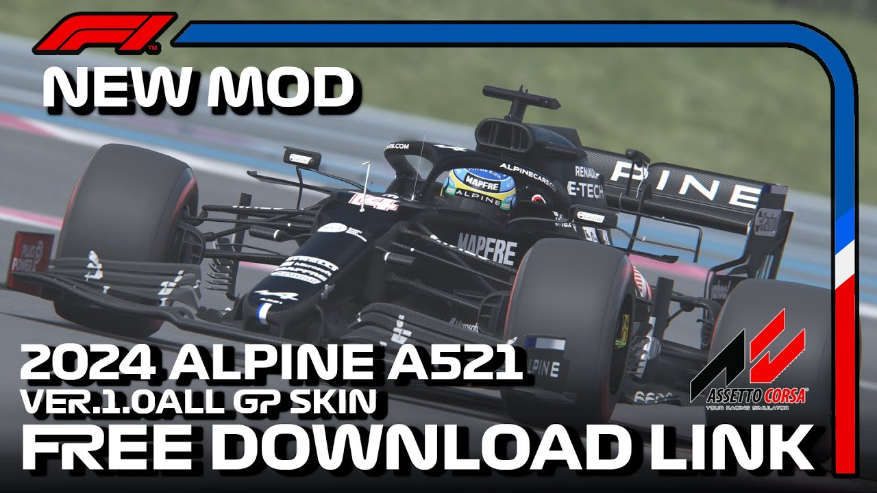NEW F1 FREE MOD 2021 Alpine A521 Ver1.0 for Assettocorsa by SuzQ Long｜# ...