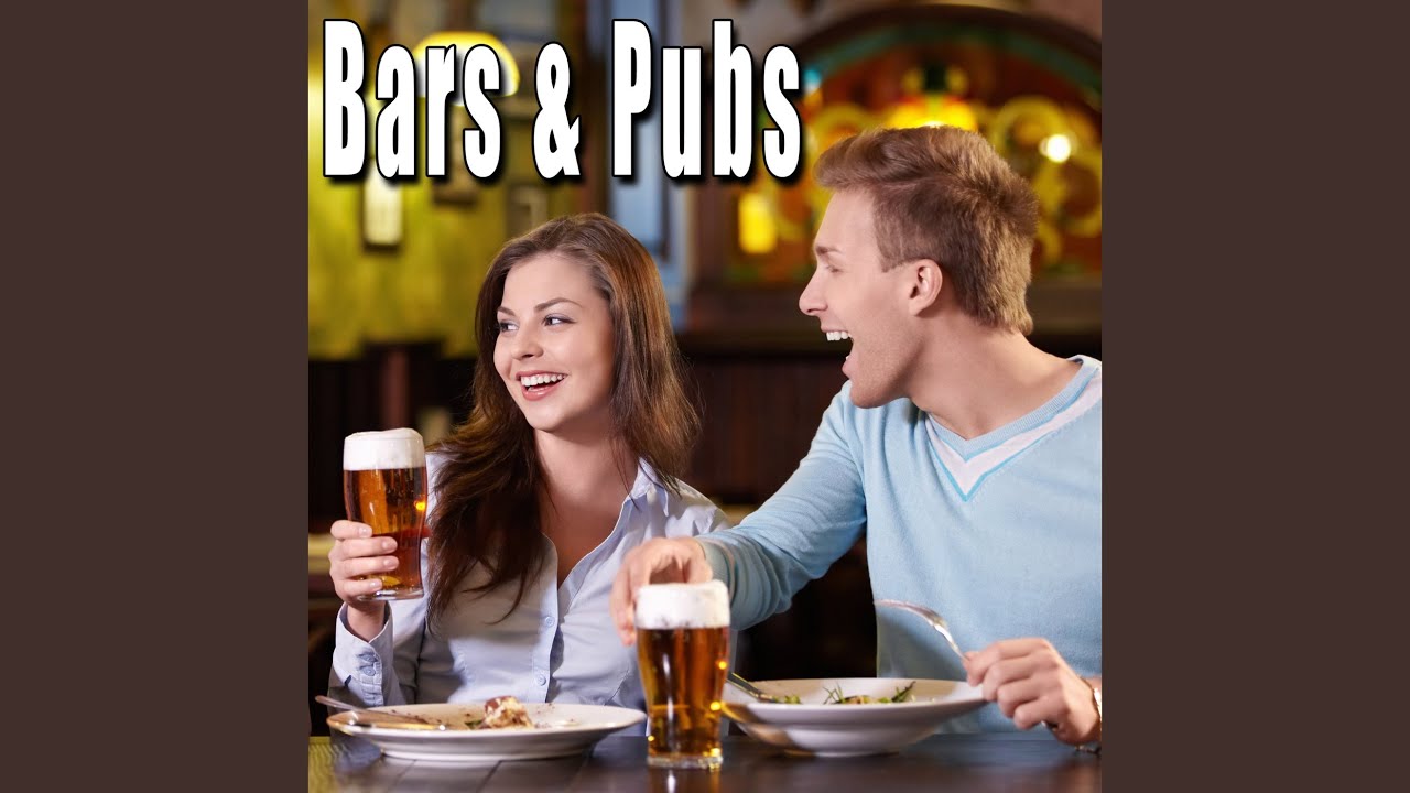 Heavy Crowd Walla with Low End Music Inside Large Bar or Pub - YouTube