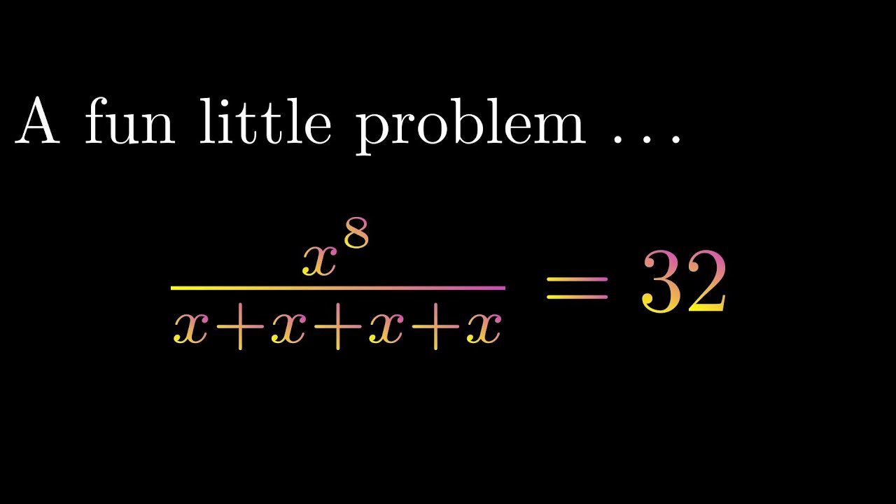 An easy algebra problem! - YouTube