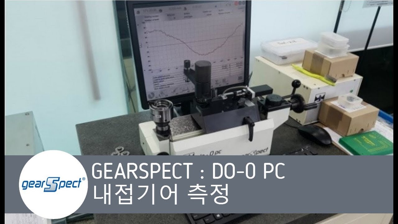 내치기어/링기어/내접기어 측정 기어롤링테스터 DO-0 PC 시연 (Gearspect, 태창트레이딩) - YouTube