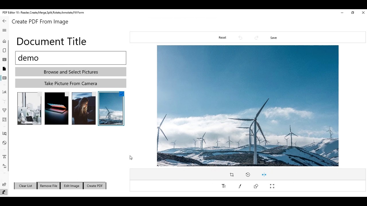 How to create pdf with image into pdf Reader - YouTube