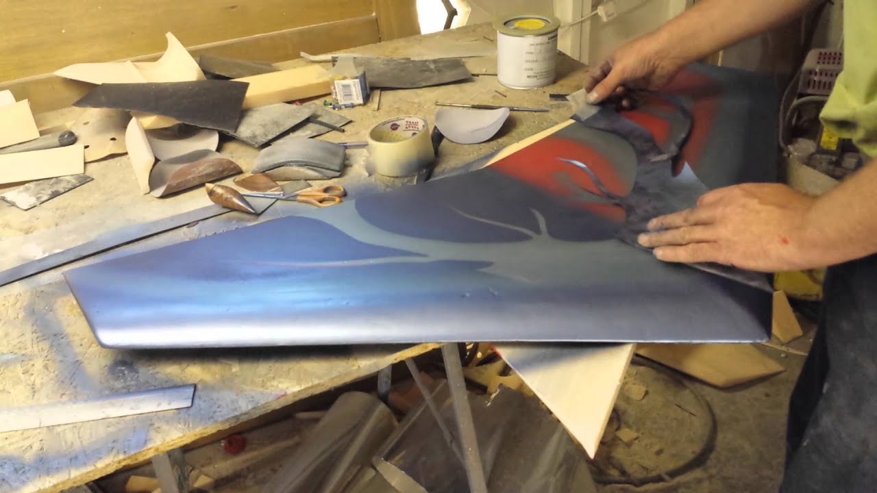 Rc delta wing painting part 1 - YouTube