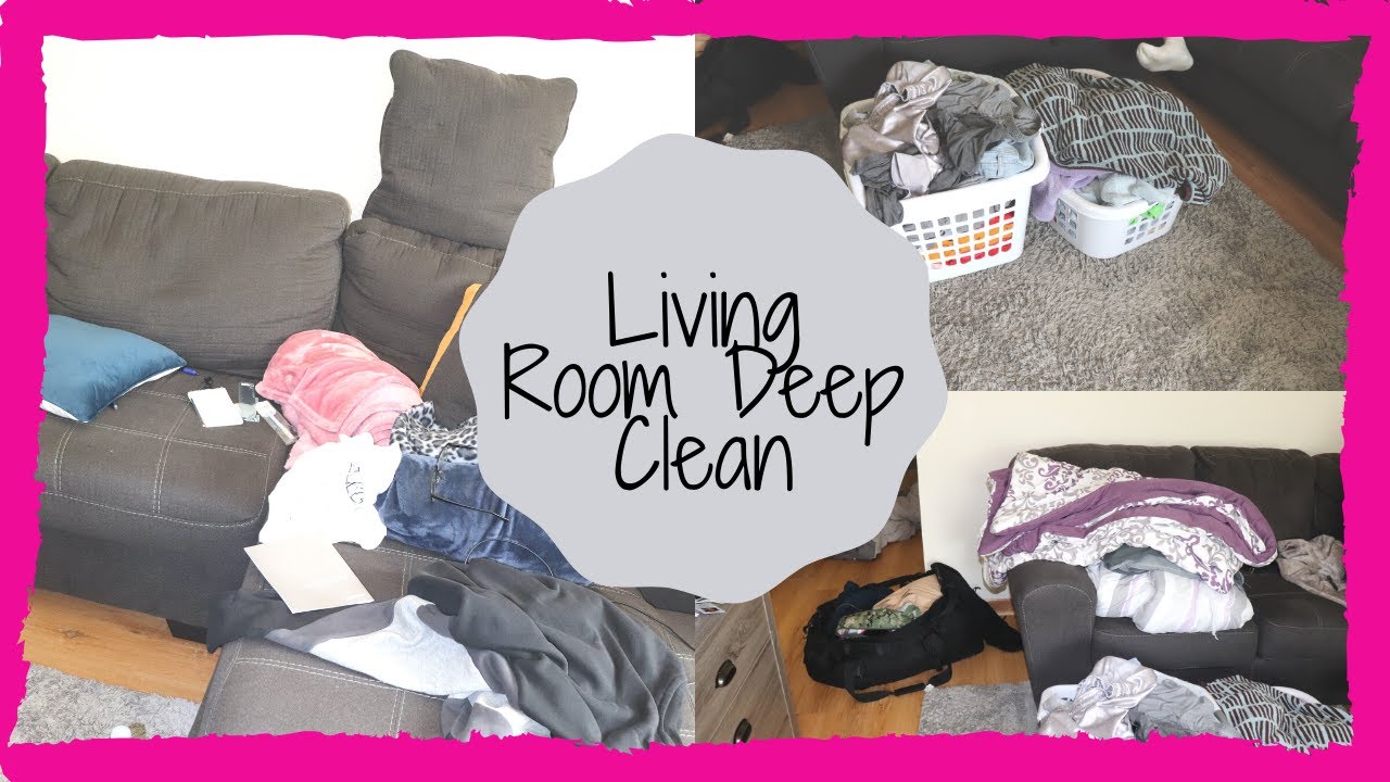 Living Room Disaster || Clean with Me || Speed Clean - YouTube