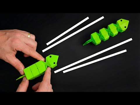 Easy Origami Sliding Snake – Step-by-Step Tutorial