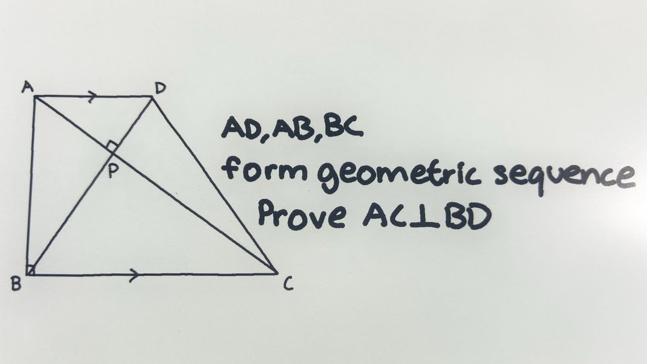 Q423 | Math Olympiad | Geometry | Geometric Sequence | Prove ...