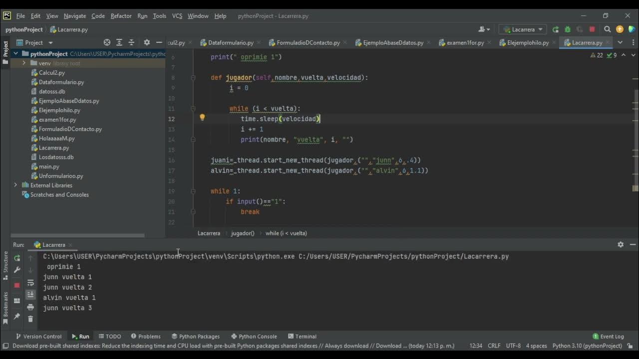 Como crear hilos en Python con _thread - tutorial - YouTube
