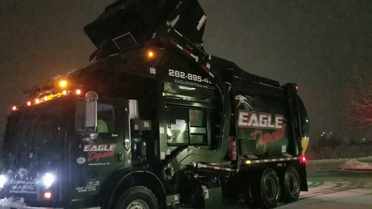 Eagle Disposal Mack MRU Terrapro Mcneilus FL - YouTube