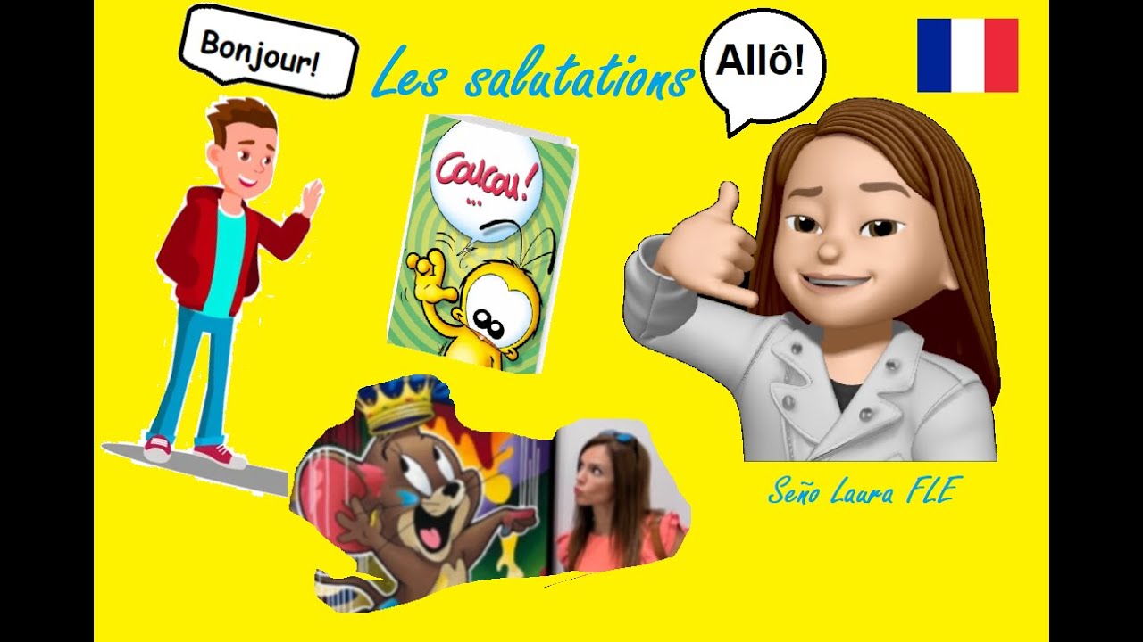 Les salutations en français. A1. Los saludos en francés. FLE - YouTube