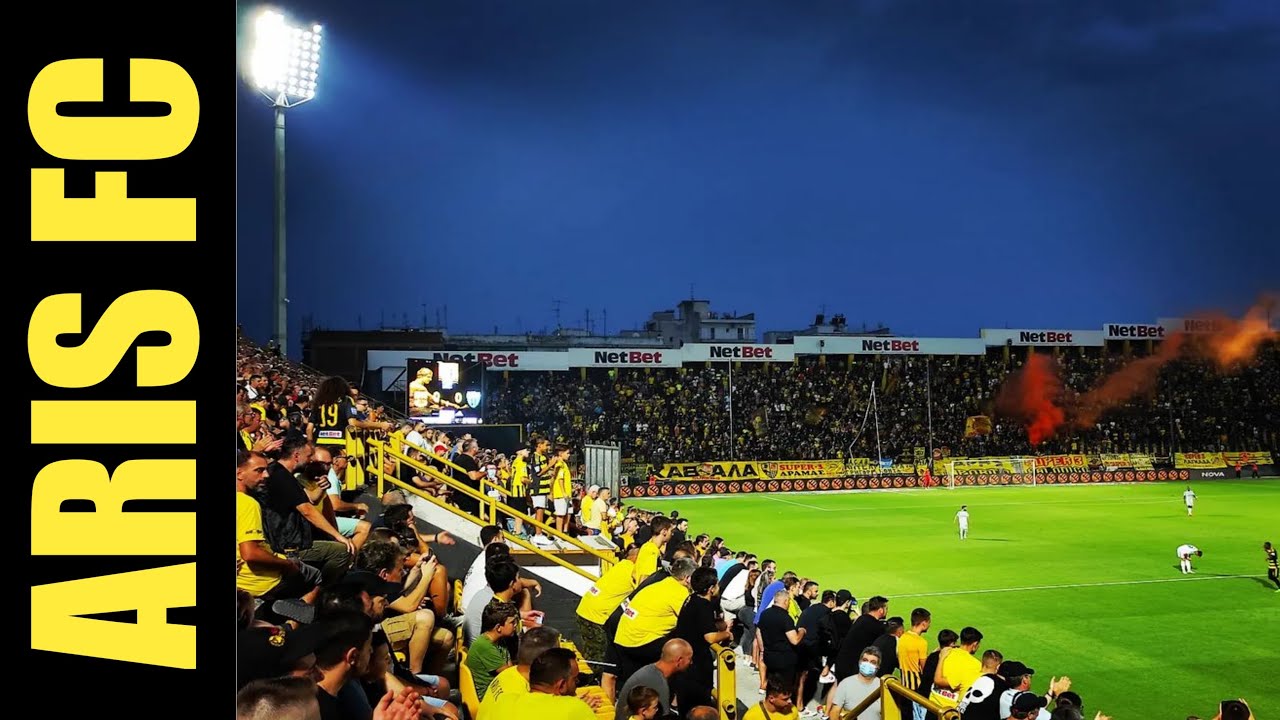 The atmosphere at Kleanthis vikelidis stadium Aris VS Levadiakos (3-0 ...