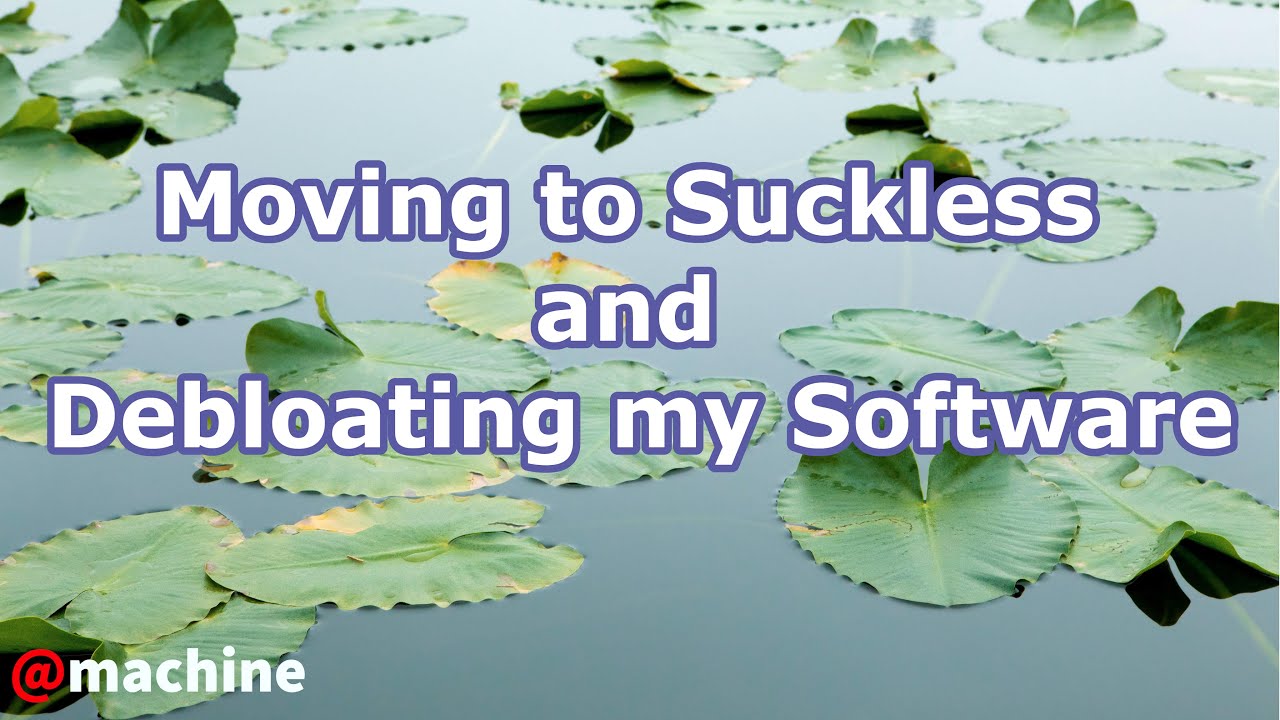 Moving to Suckless Tools and Debloating my Software - YouTube