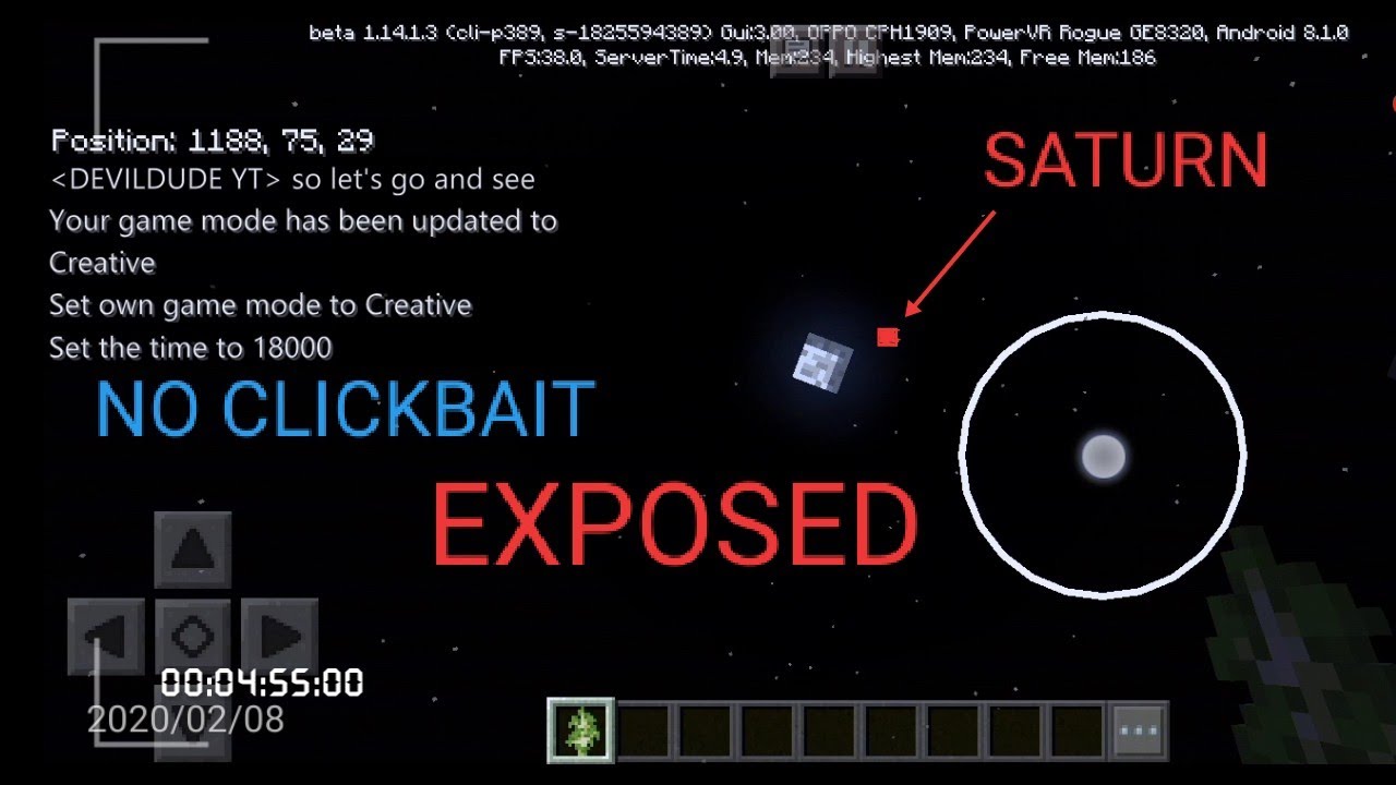 SATURN| MINECRAFT HORROR SEED |SCARY - YouTube