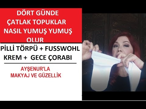 Ayaklara Kış pedikürü Sert Topukları 4 günde Yumuş Yumuş Yapmak