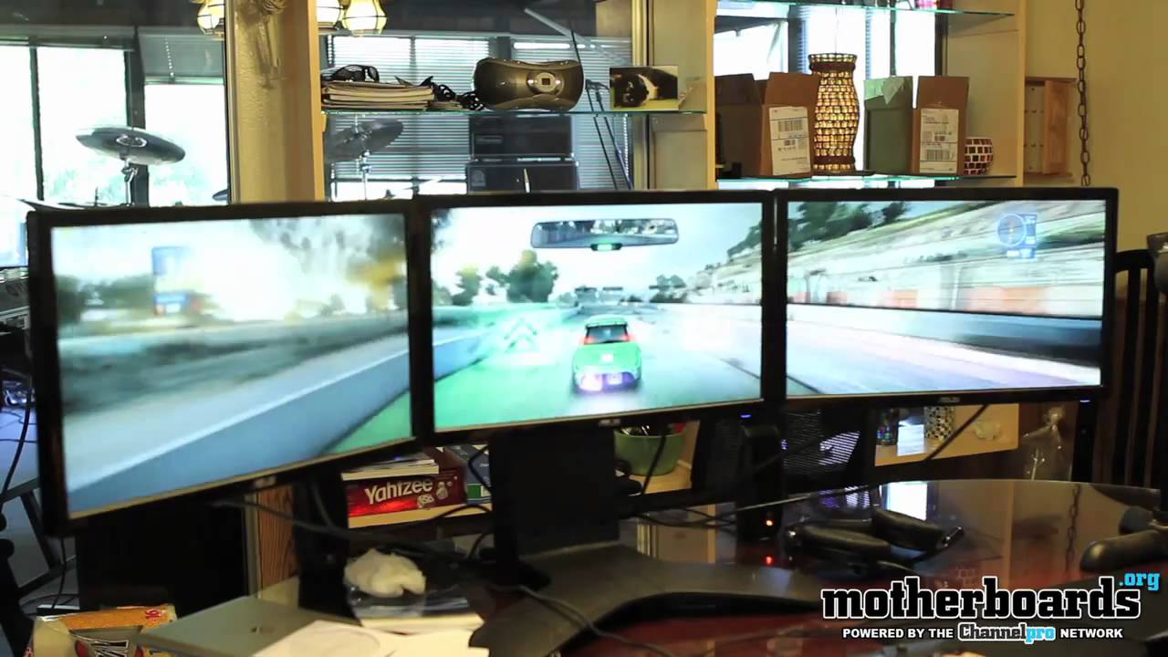 Blur: NVIDIA GTX 590 Triple Monitor Surround Gaming (4800x900) - YouTube