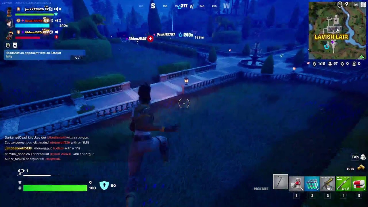 playing fortnight with aiden and with a live streamer - YouTube