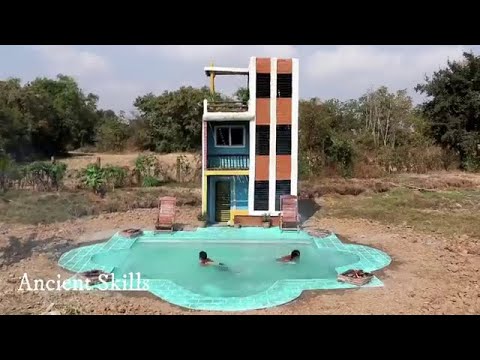 The Ancient skills two story Building With Swimming Pool Ancient Skills ...