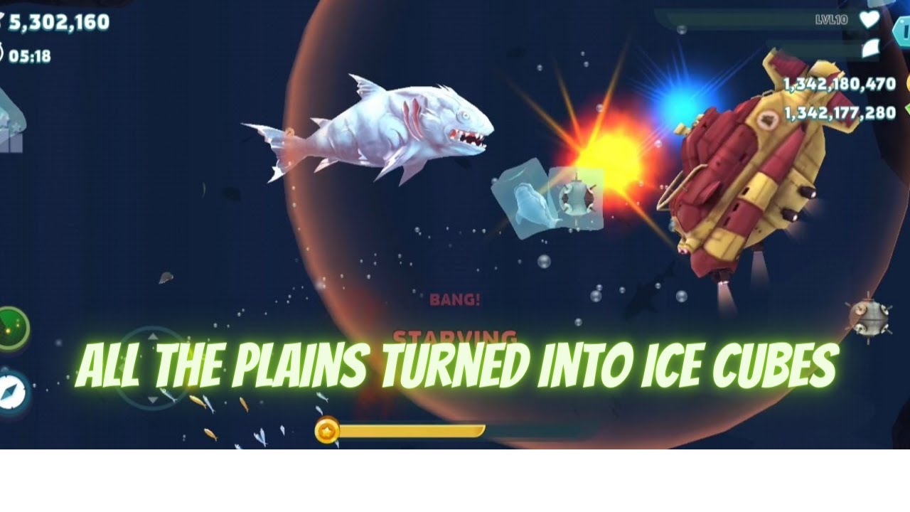 Sea Shark Rampage all Creatures Into Ice Cubes || Hungry Shark Evolution - YouTube