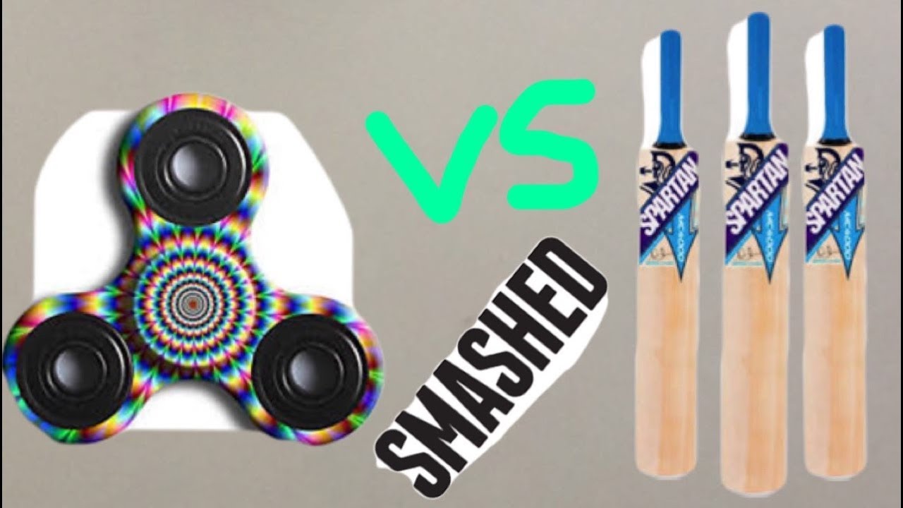 FIDGET SPINNER VS CRICKET BAT.... - YouTube