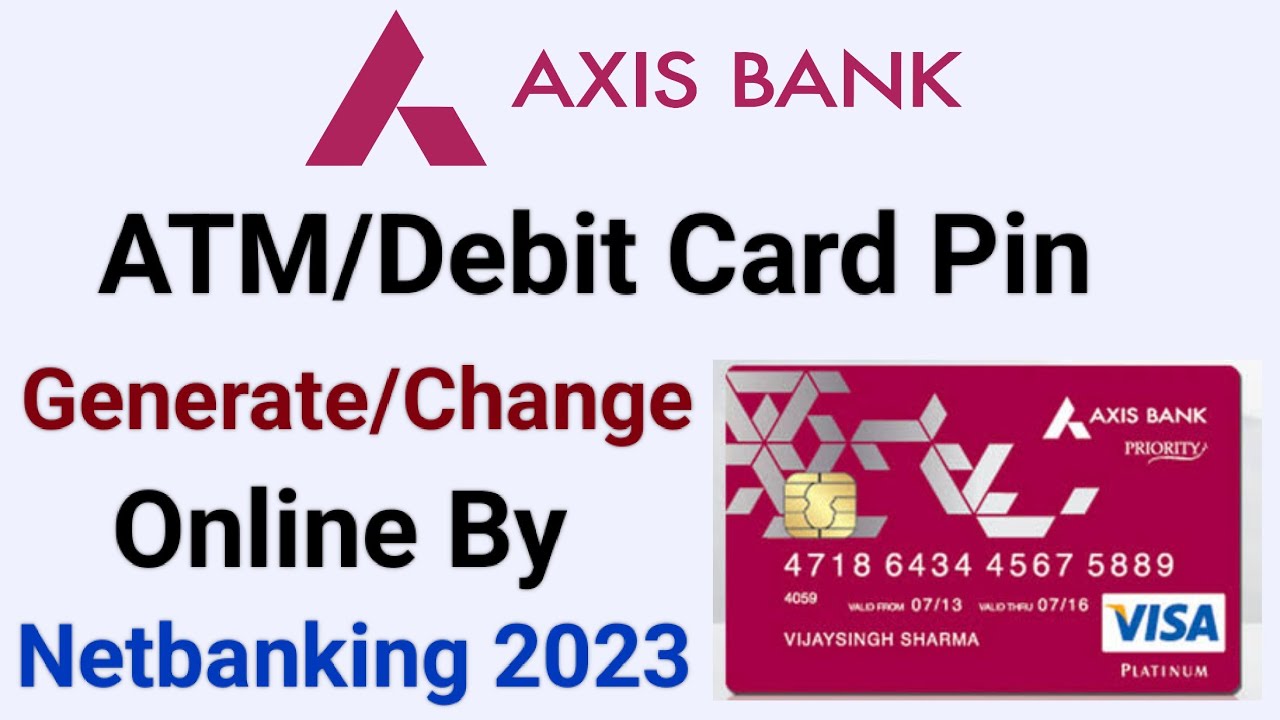 Axis bank debit card pin generate online by netbanking - YouTube