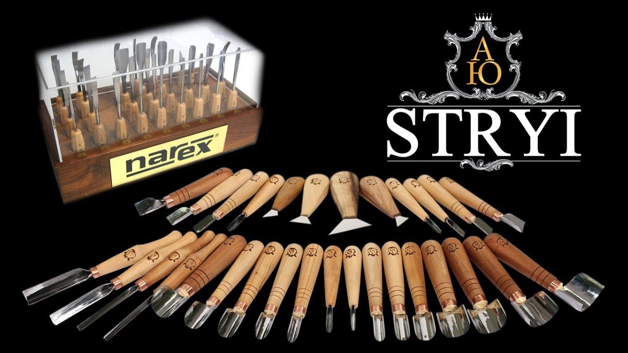 Инструмент для резьбы по дереву, Narex tools, Stryi, Адольф Юрьев - YouTube