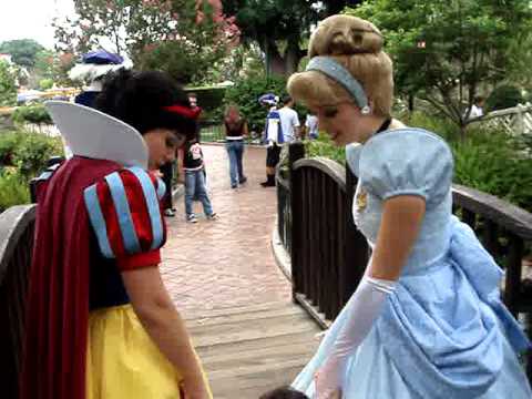 Princess Marisa , Cinderella and Snow White Go for a Walk - YouTube