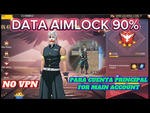 DATA AIMLOCK 90% NO VPN😈100%ANTIBAN - YouTube
