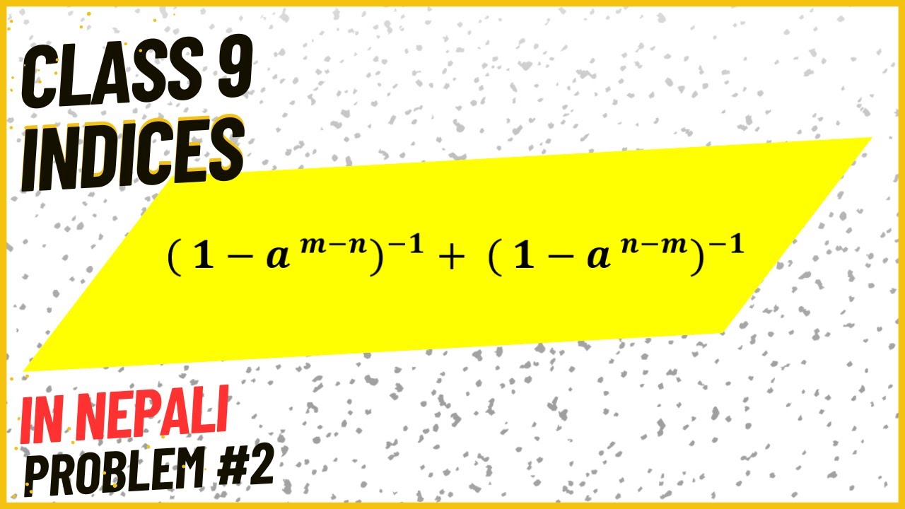 Mastering Indices || Indices Problem for class 8 and 9 # 2 - YouTube